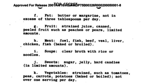 The CIA had a manual on how to keep U-2 pilots from pooping
