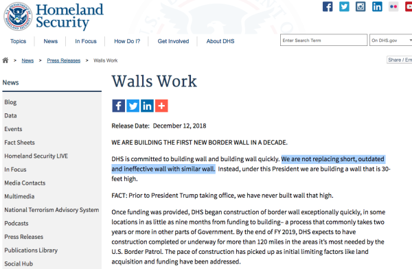 DHS: We Love Wall. Wall Good. Building Wall Quickly - Task & Purpose