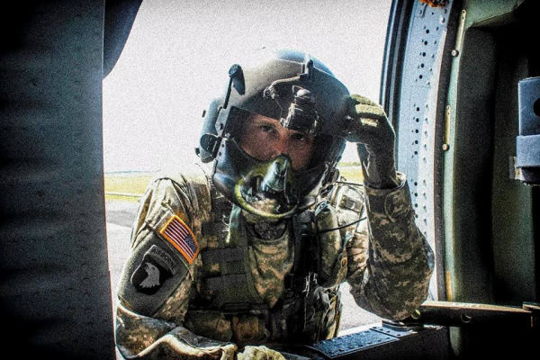 Why (some) Black Hawk crew chiefs paint their face masks fierce