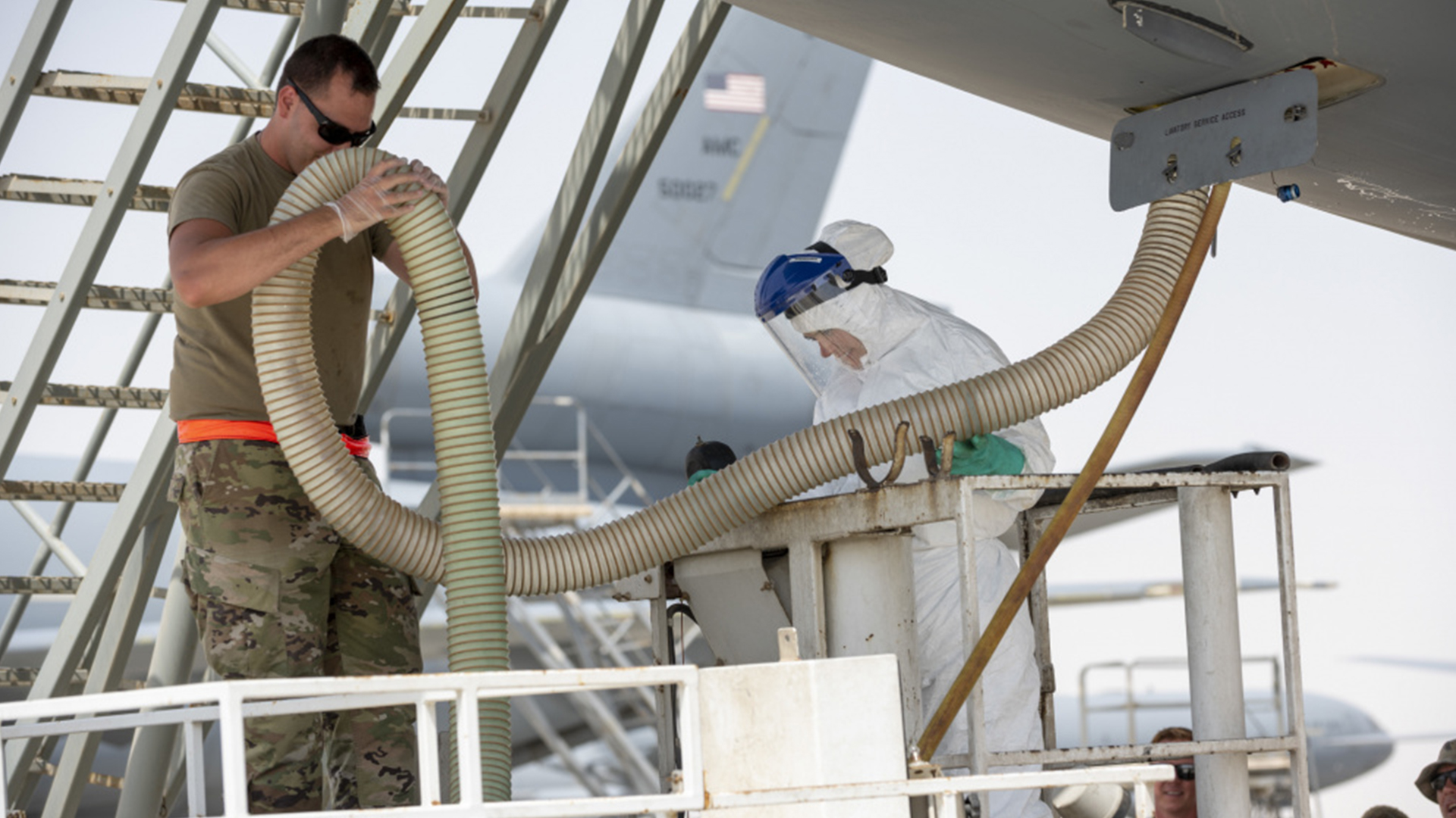 Air Force captain honored for cleaning KC-10 aircraft toilet