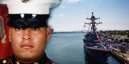 The Story Behind A Fallen Marine And The Warship The Navy Named After ...
