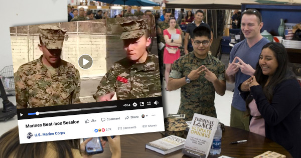 Marine gets a tattoo based on cringe viral ‘He’s a Marine’ TikTok video