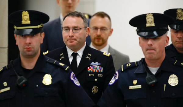 Lt. Col. Alexander Vindman's attorney said in a statement that the Army ...