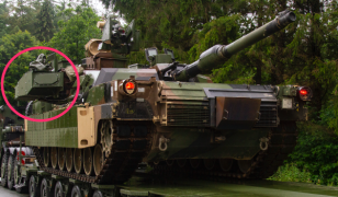 Army M1 Abrams tanks rocking Trophy active protection system in Europe