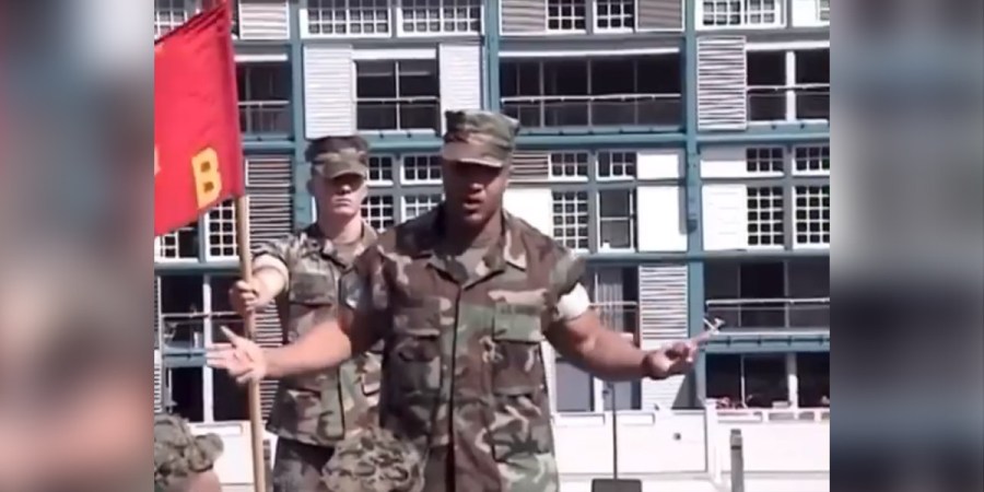 Video shows a 'classic' Marine Corps safety brief
