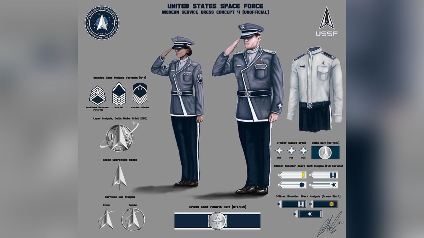 Space Force uniforms shared on social media are not real
