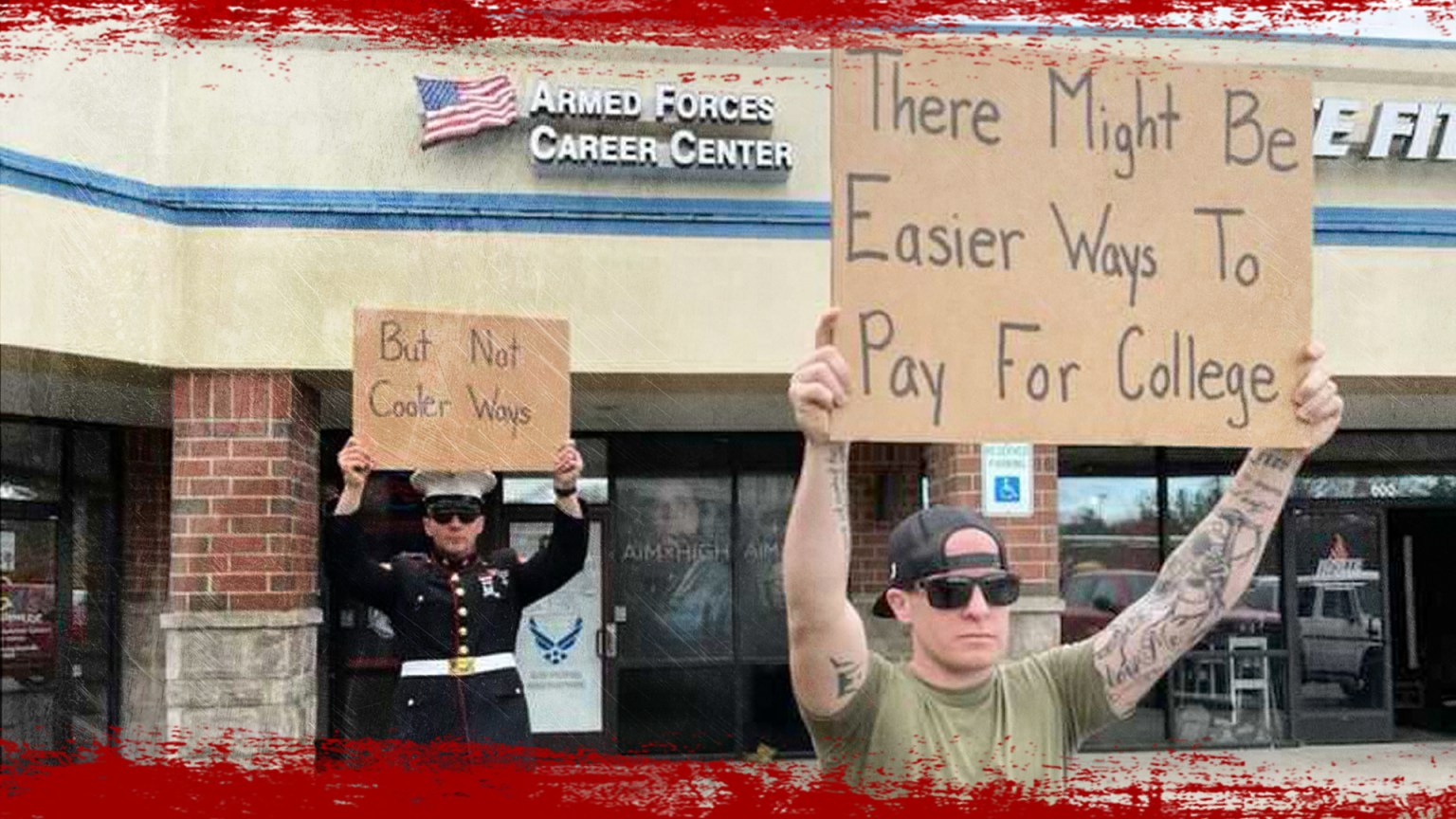 Meet 'Veteran With A Sign', the military's newest viral Instagram page