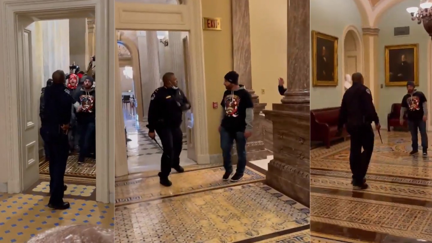 Police officer who faced down mob at Capitol is an Iraq War Army vet