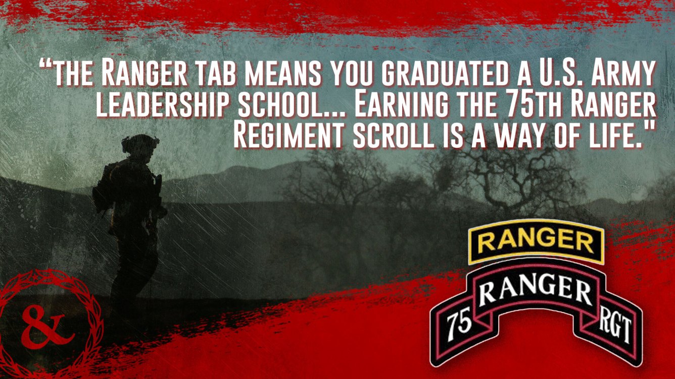 Tab or Scroll: When are you officially an Army Ranger?