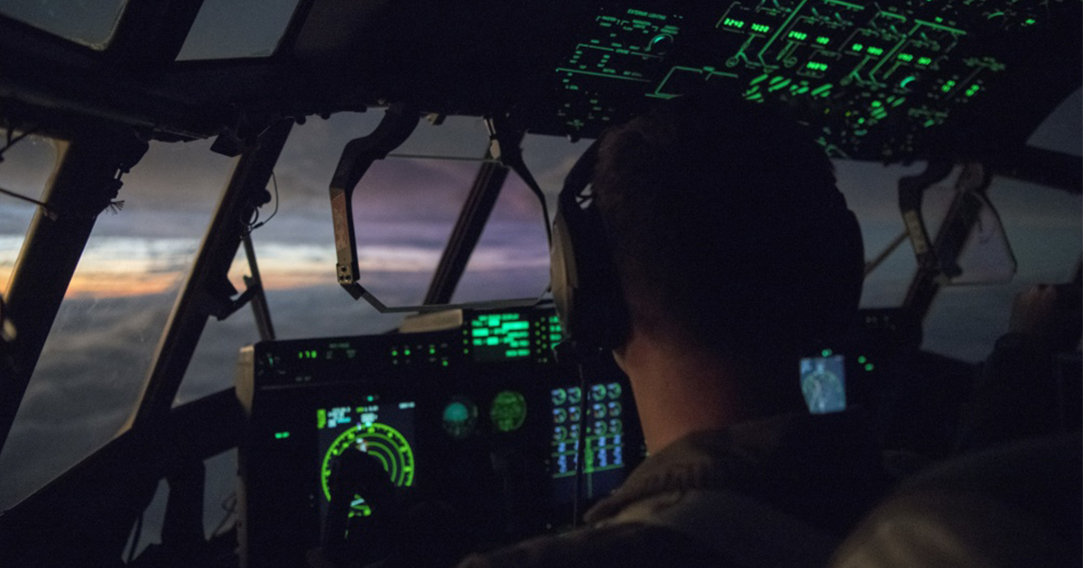 This is what it looks like to fly straight into a thunderstorm