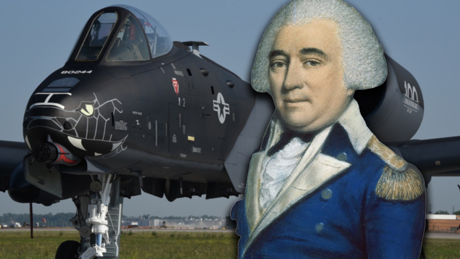Air Force A-10 black paint job inspired by this Revolutionary War general