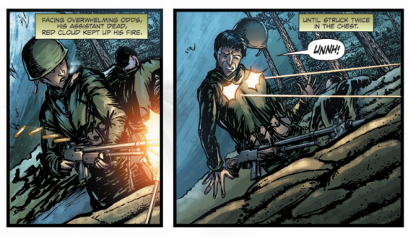 New comic honors Native American soldier Mitchell Red Cloud Jr.