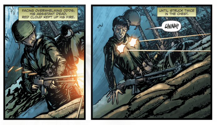 New comic honors Native American soldier Mitchell Red Cloud Jr.