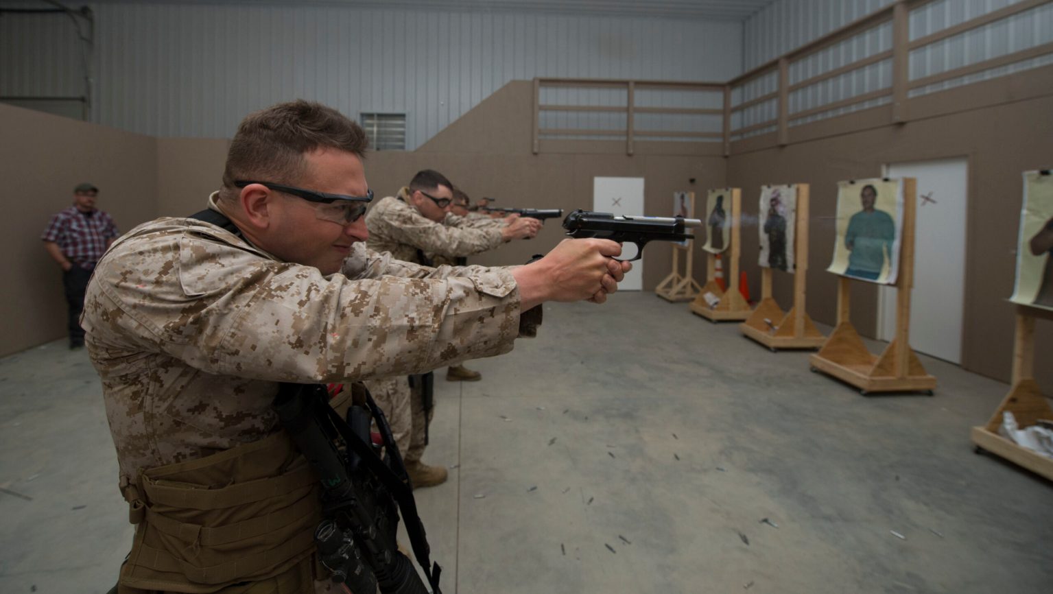 Marine Corps Security Guard Augmentation Unit deploy twice in 30 days