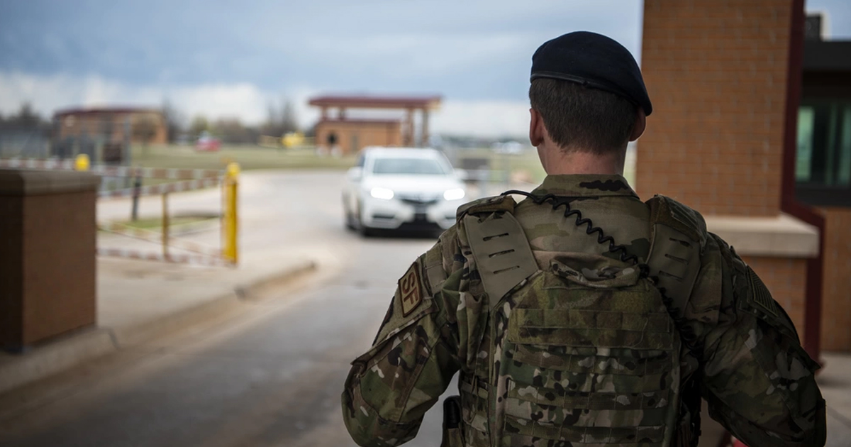 What it’s like to deploy the barriers at a military base gate