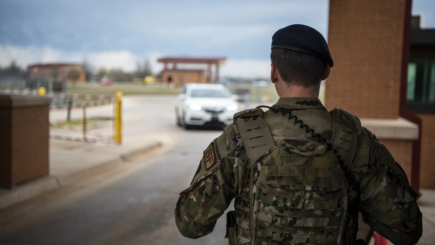 What it’s like to deploy the barriers at a military base gate