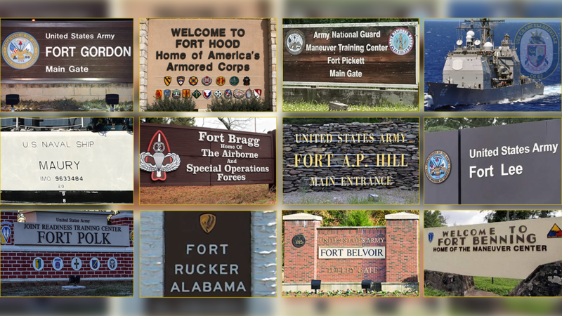 The US military is renaming bases and needs your help