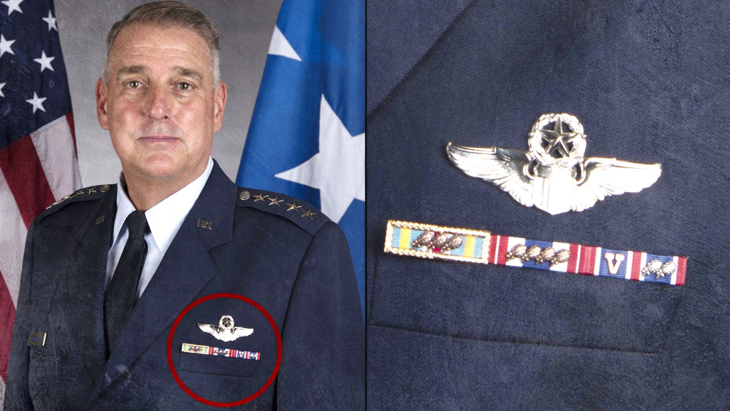 Why this US Air Force general only wears 3 ribbons on his dress uniform