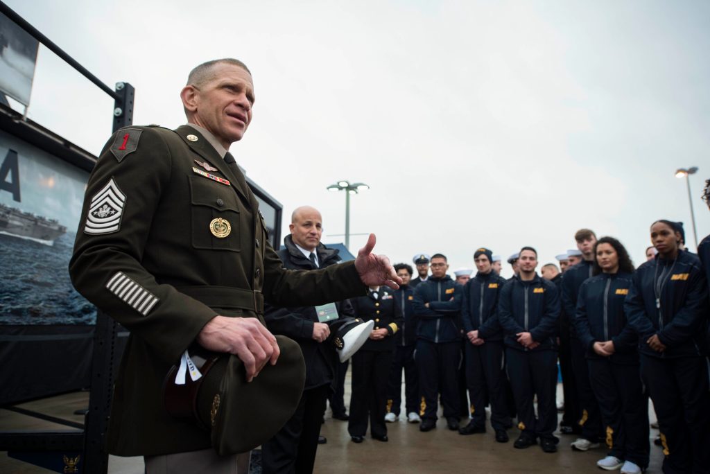 Who is Sgt. Maj. of the Army Michael A. Grinston?