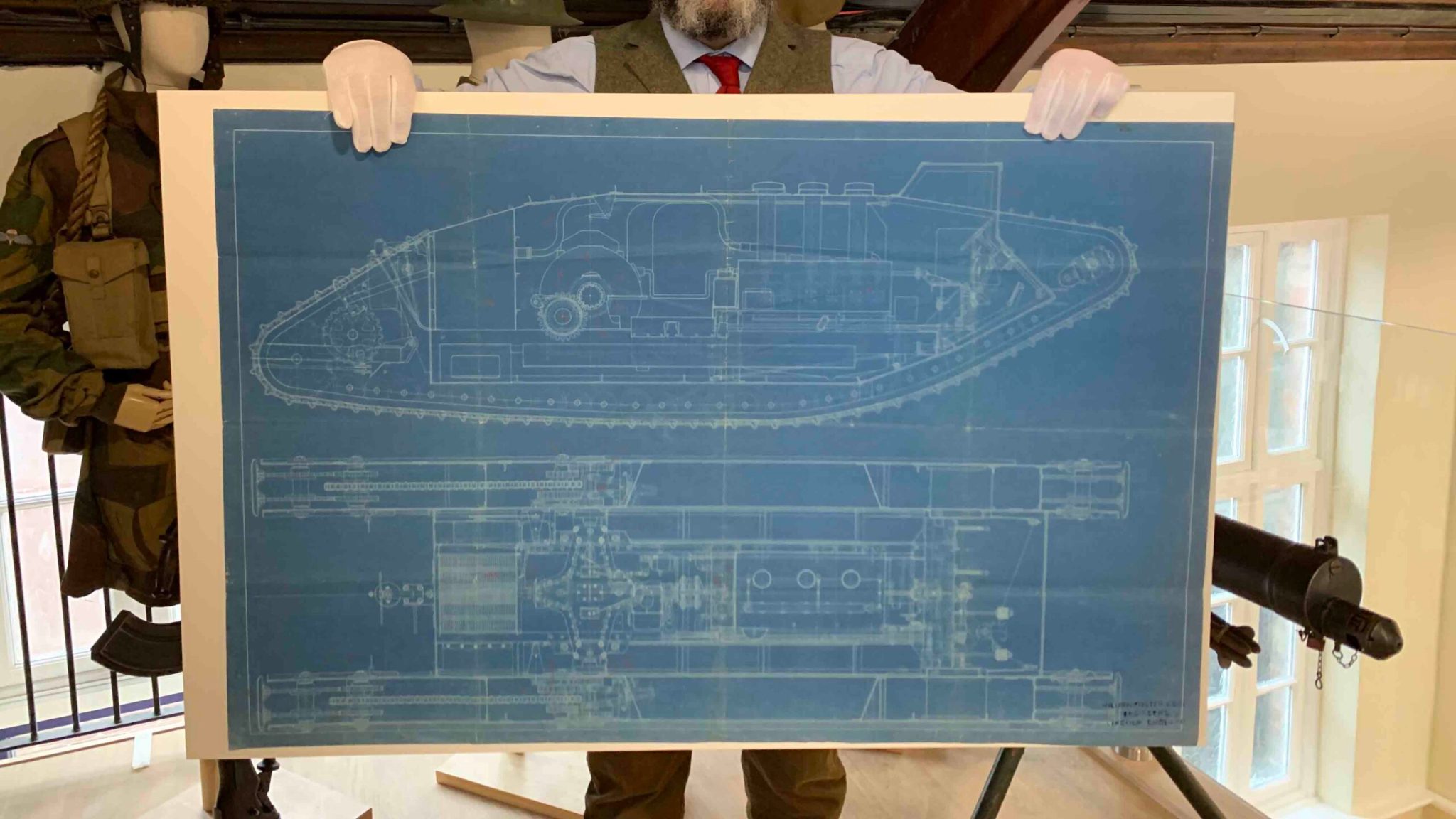 100-year-old blueprint for world’s first tank is up for sale