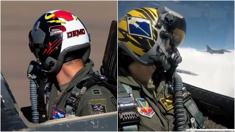 Air Force fighter pilot makes badass custom helmet decals for fellow flyers