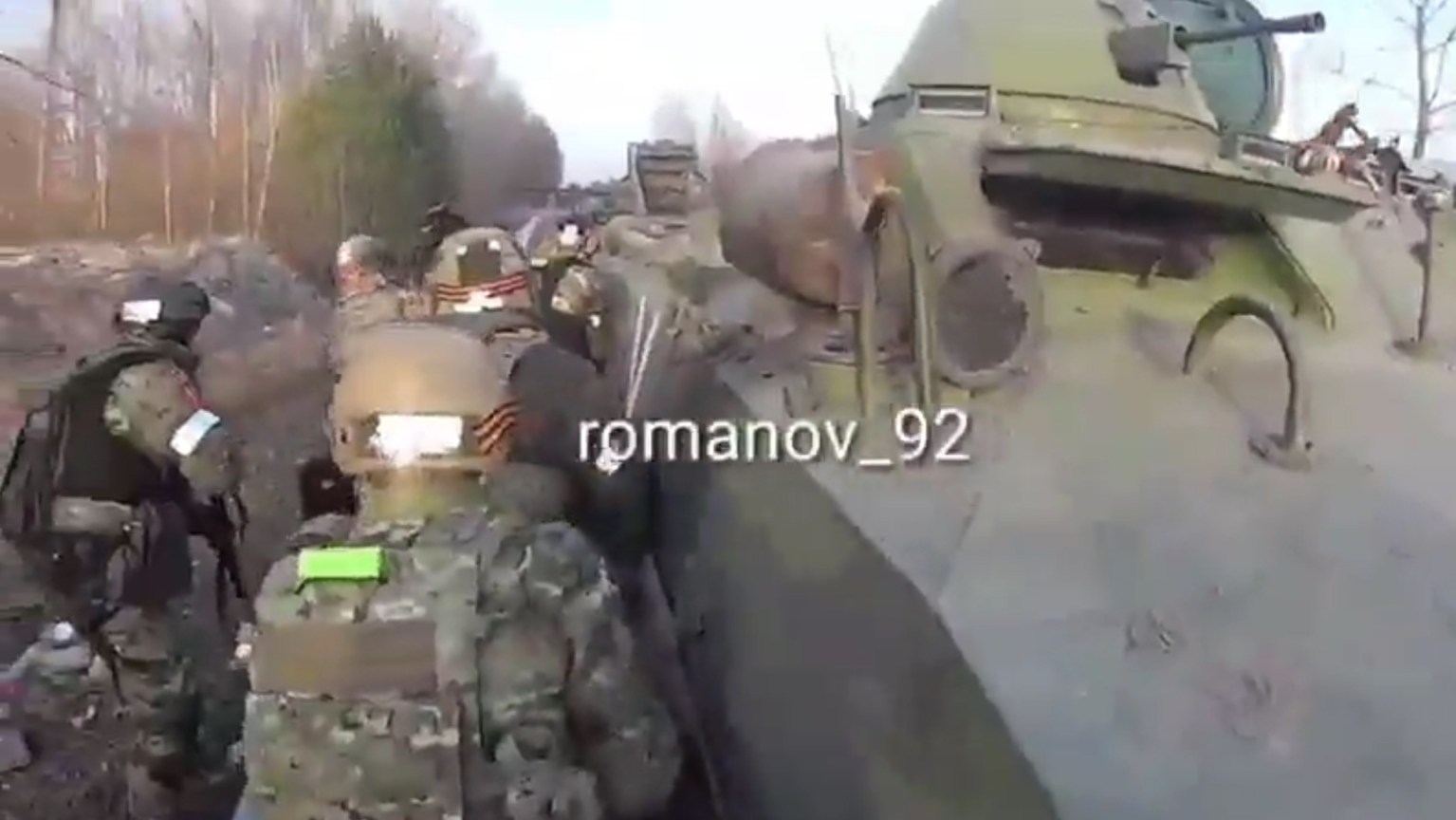 Photo of Russian troops supposedly stuck in an elevator is going viral