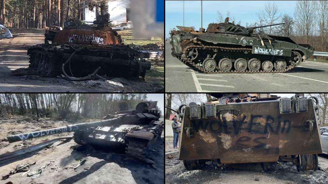 'Wolverines' graffiti out of 'Red Dawn' movie showing up all over Ukraine