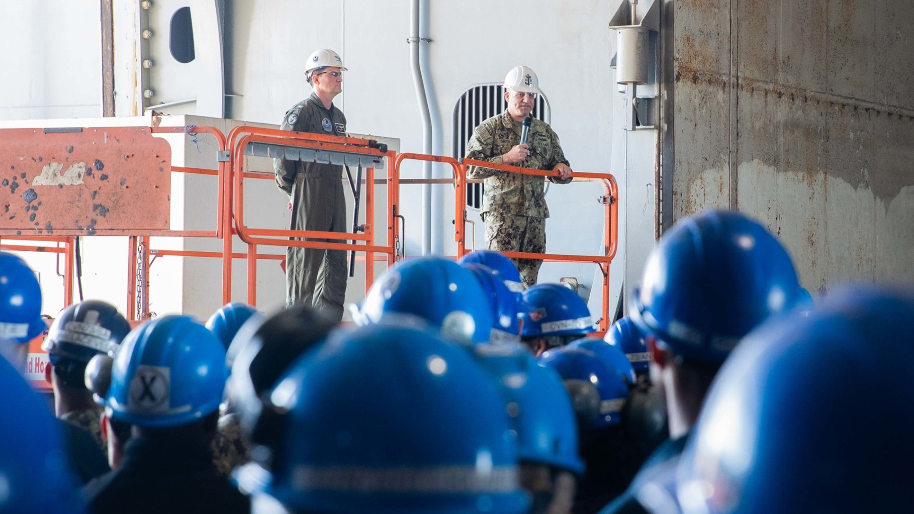 Top enlisted sailor visits USS George Washington after multiple deaths
