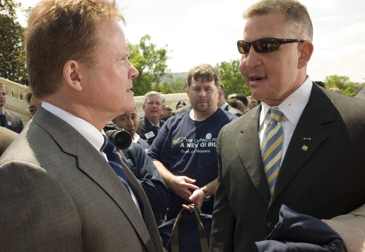 Justin Constantine survived a sniper shot to the head and kept on fighting