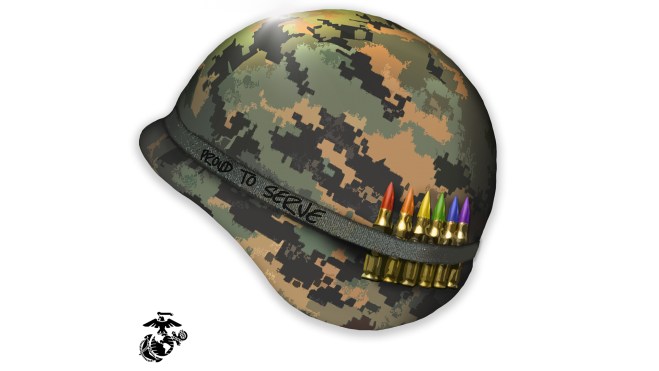 People lost their minds over this Marine Corps Pride Month image