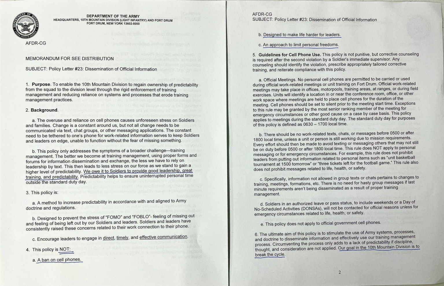 Army general wants leaders to stop texting their soldiers so damn much