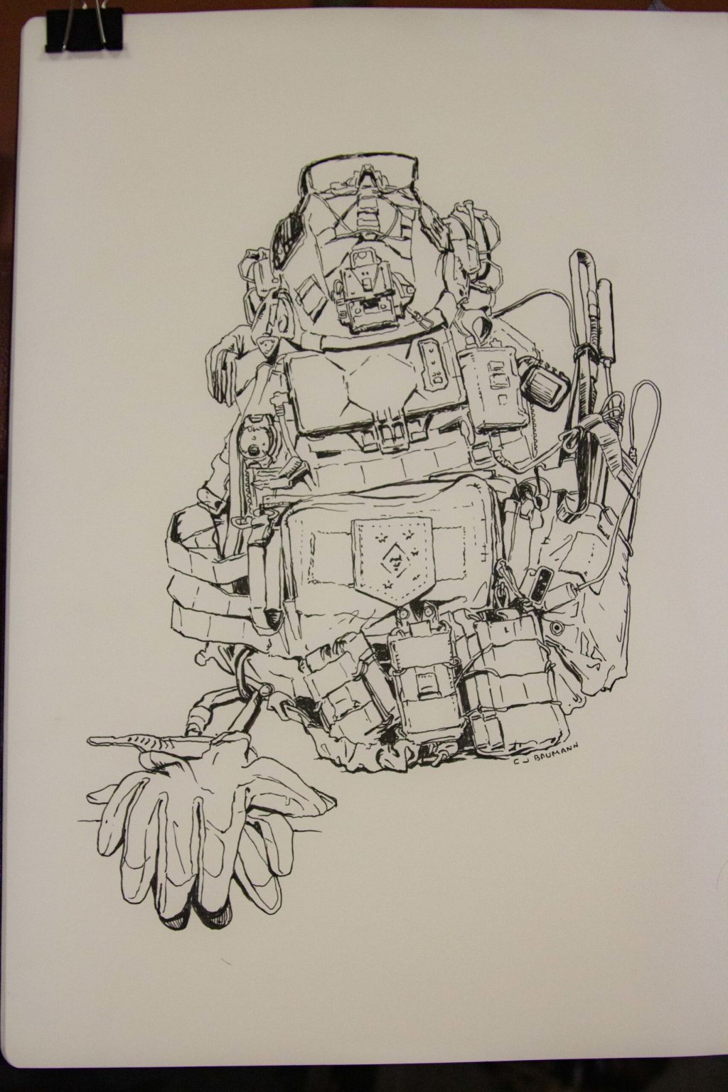 How a few good illustrators capture the heroism of Marines on canvas