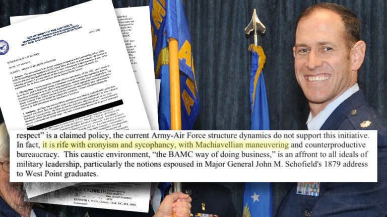 Air Force colonel fired 3 days before change of command