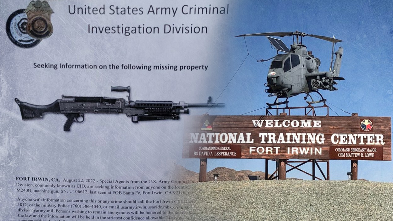 The Army wants YOU — to help them find a missing M240 machine gun