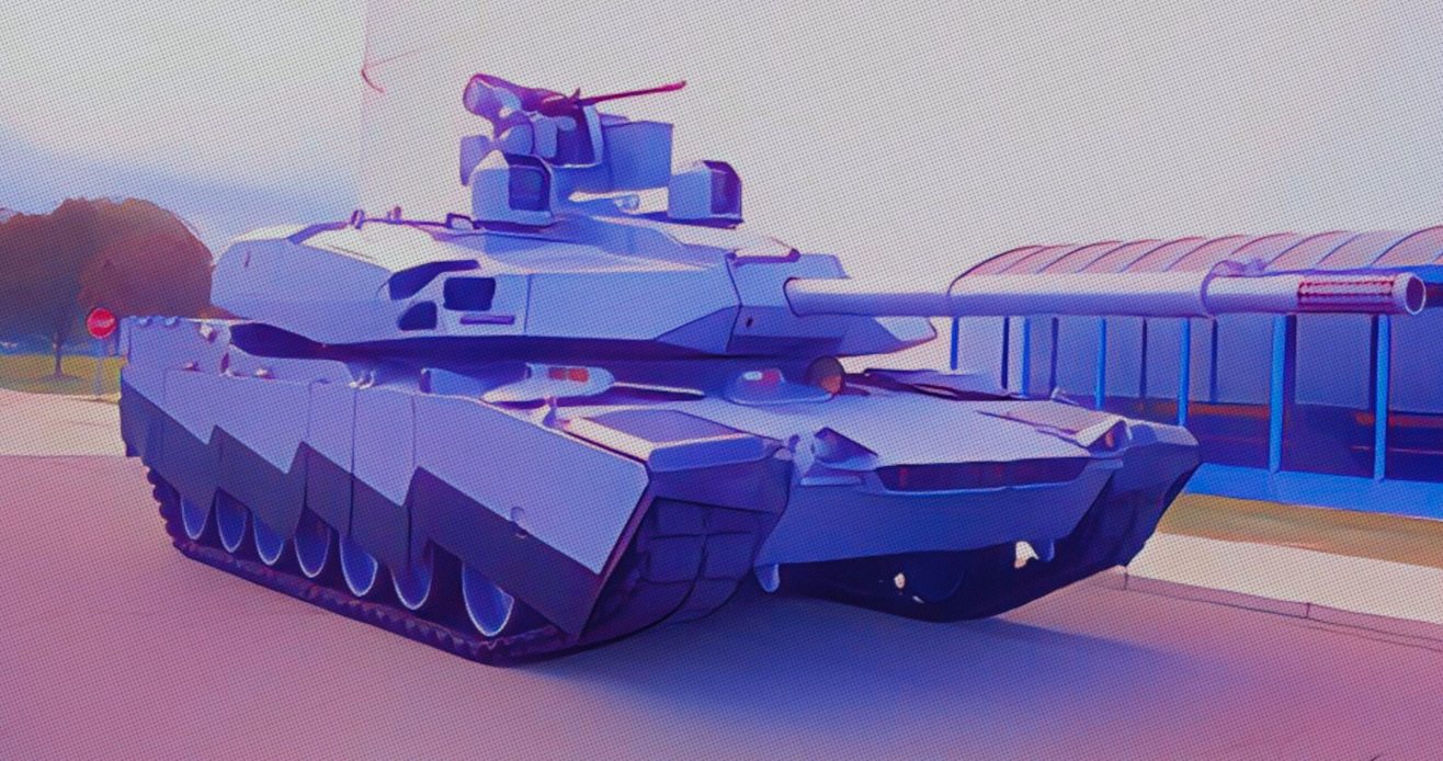 Everything under the hull of the AbramsX main battle tank