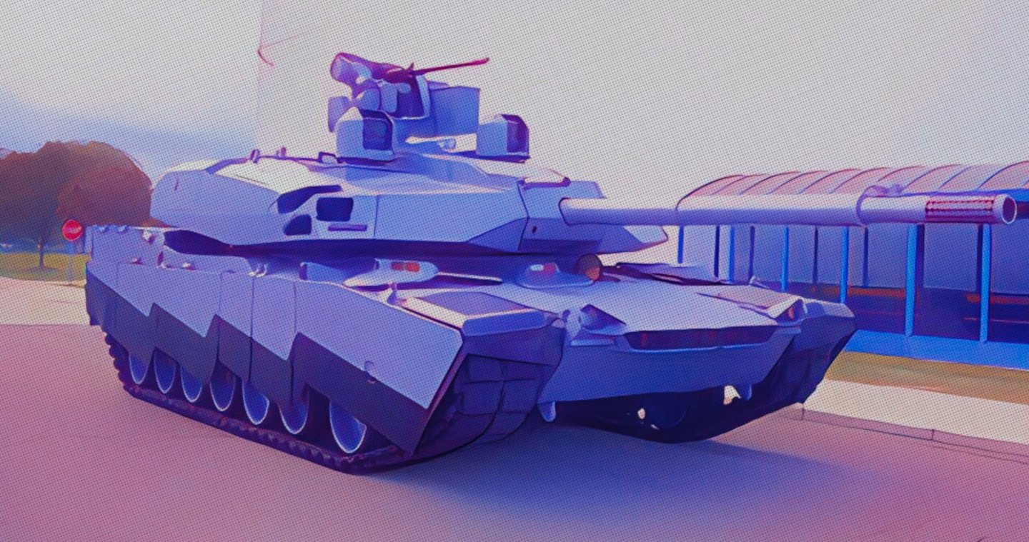 Everything under the hull of the AbramsX main battle tank
