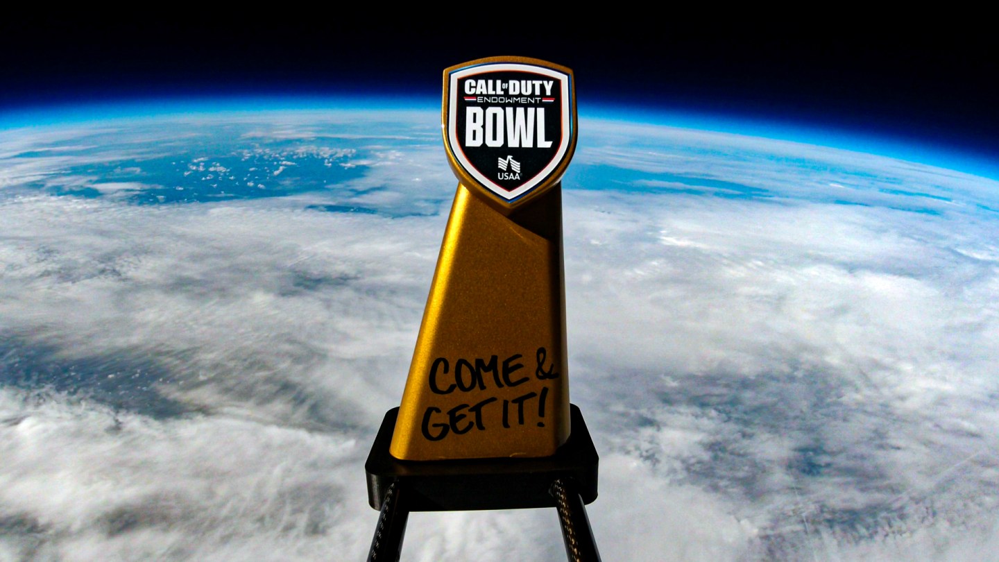 The Space Force's 'Call of Duty' trophy actually went to space