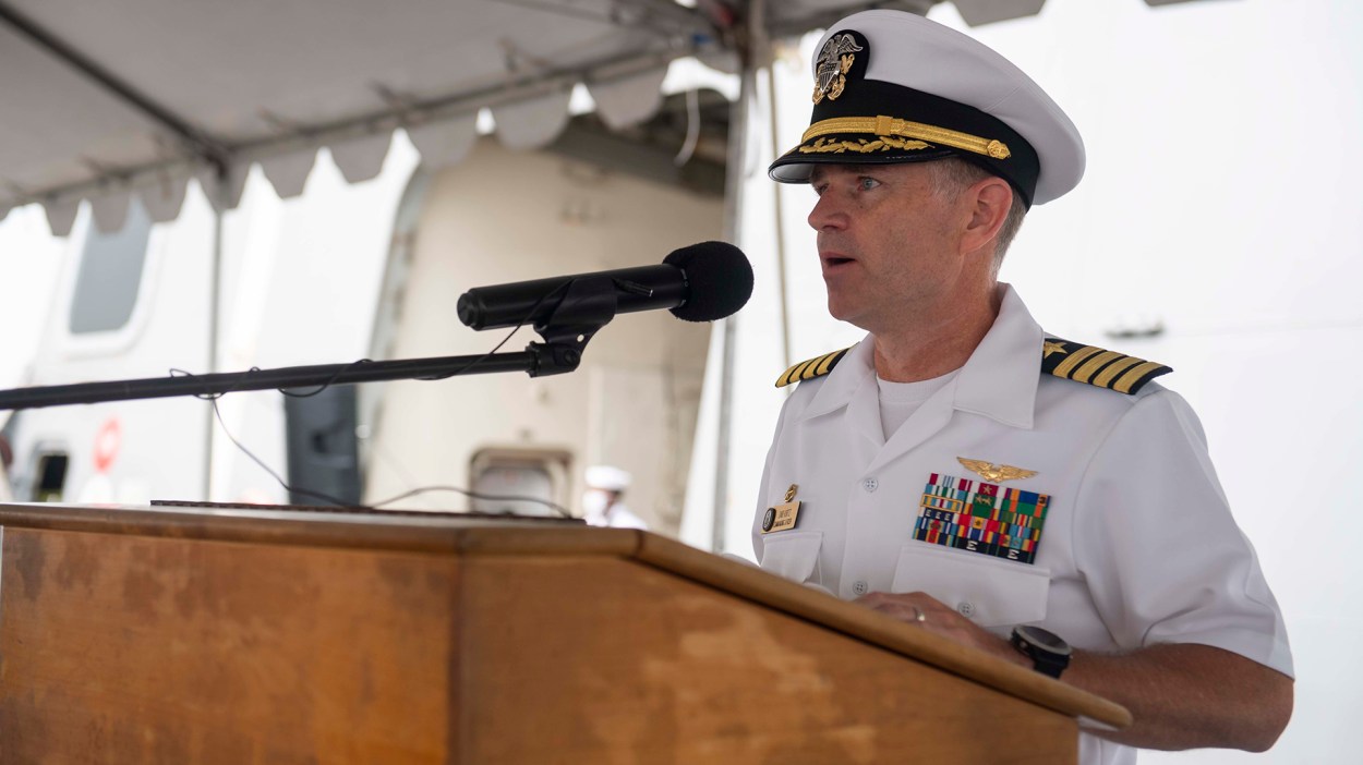Navy selects captain censured for fatal accident to command carrier
