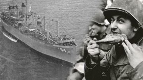 One ship delivered Thanksgiving dinner for soldiers in Europe in 1944