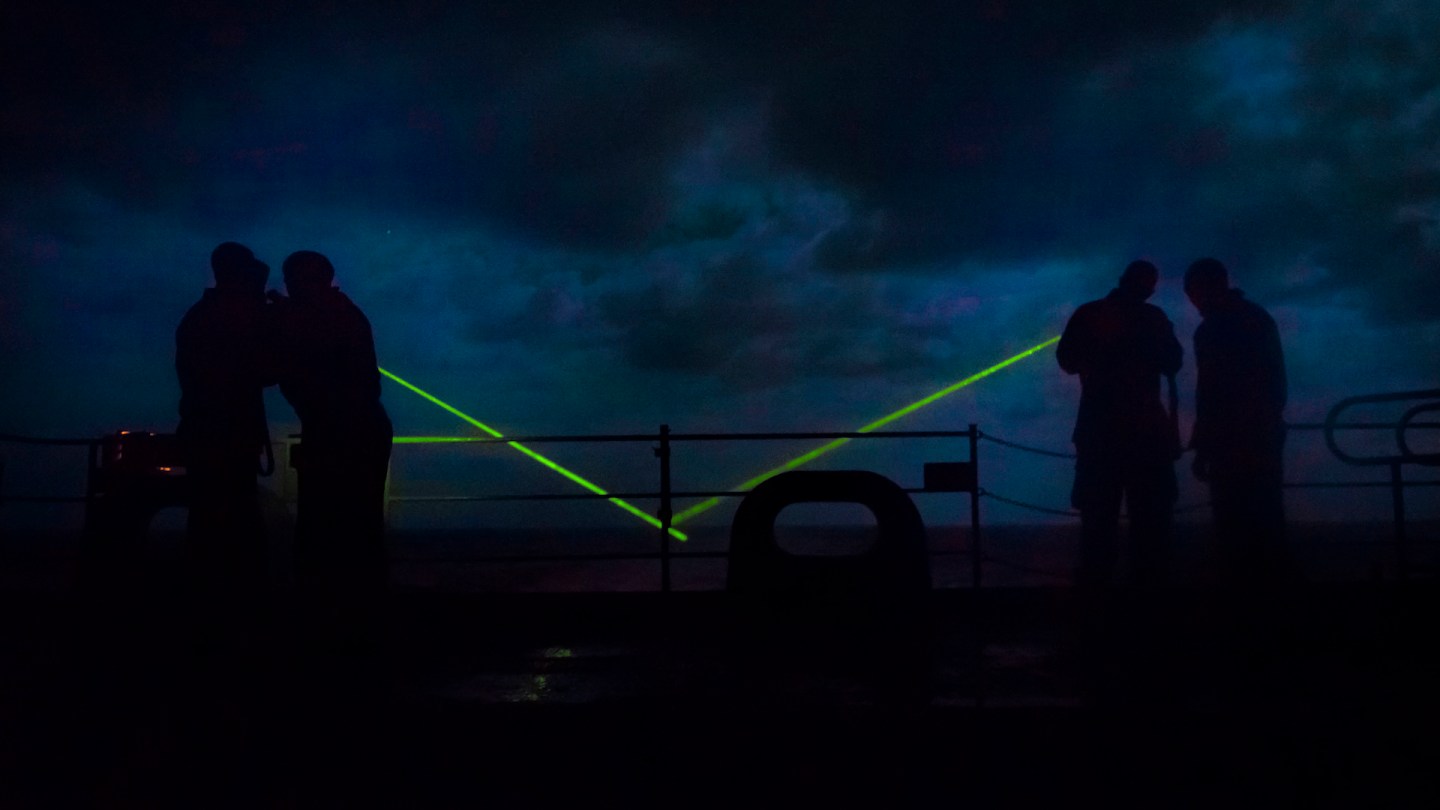 Navy sailors use laser rifle to ward off Iranian boat in Strait of Hormuz