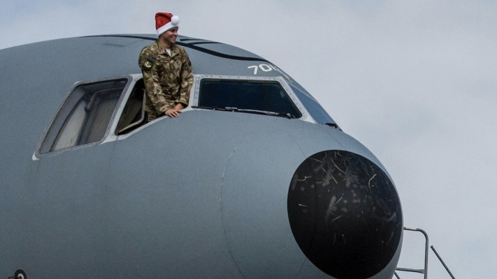 Inside an Air Force Christmas at 30,000 feet over war-torn Iraq