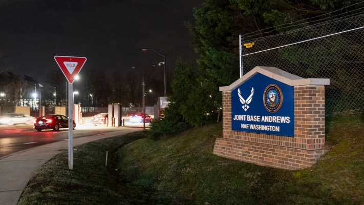Shot fired after intruder breaks onto Andrews Air Force base
