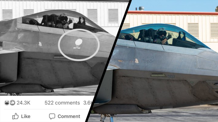 Viral photo of F-22 victory marking for Chinese spy balloon is fake