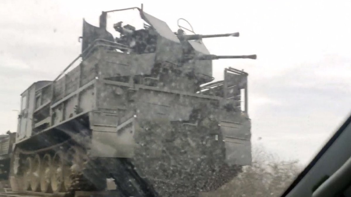 Russia is mounting naval guns on old tanks to make up for losses