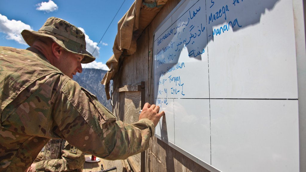 US troops will no longer learn Pashto, an Afghan national language