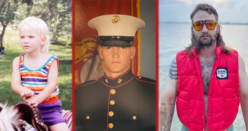 Meet the Marine competing for the best mullet in America
