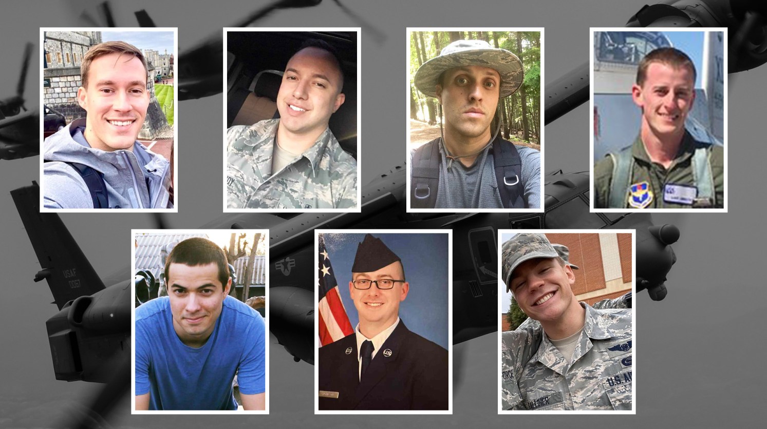 Air Force identifies 7 airmen killed in CV-22 Osprey crash