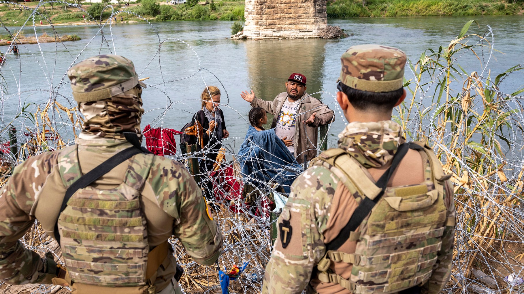 Texas National Guard caught in dispute over razor wire on border
