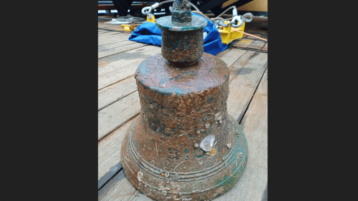 Bell salvaged from Navy destroyer lost in World War I