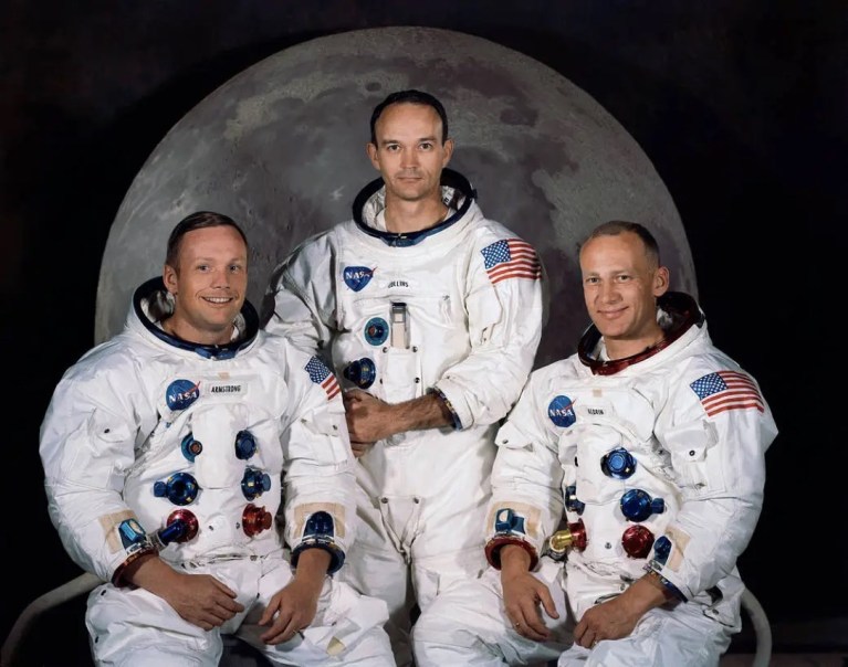 55 years ago, the military pilots of Apollo 11 landed on the Moon ...
